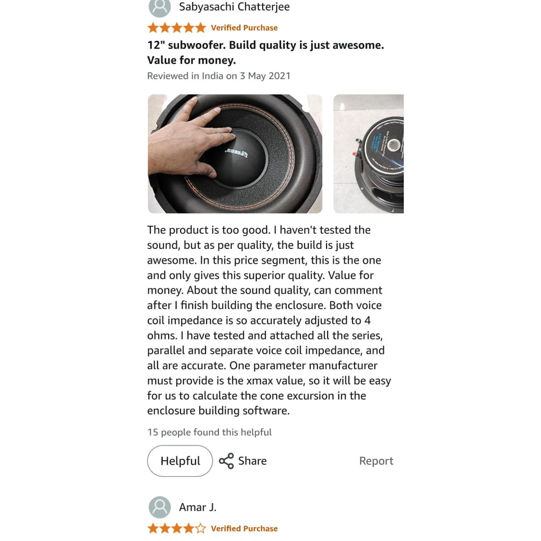 12-Inch Dual-Stack Ferrites Subwoofer - 2750W Peak / RMS 400W